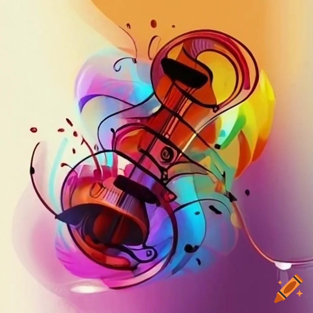 Classical orchestra abstract art