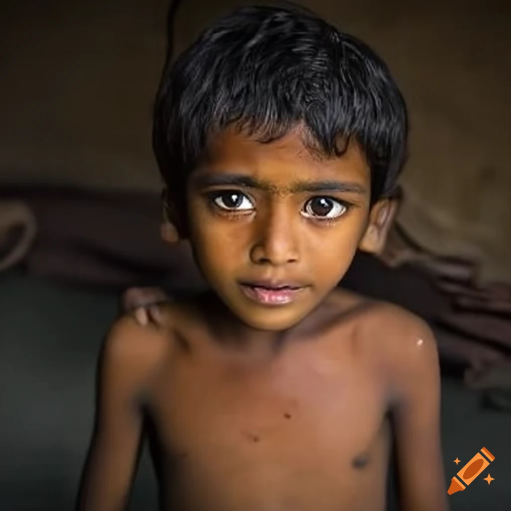 Poor indian boy on Craiyon