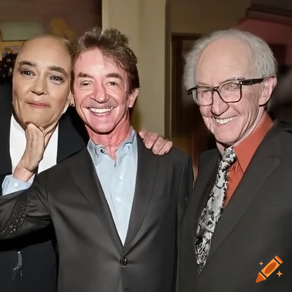 Very tall martin short with regular people