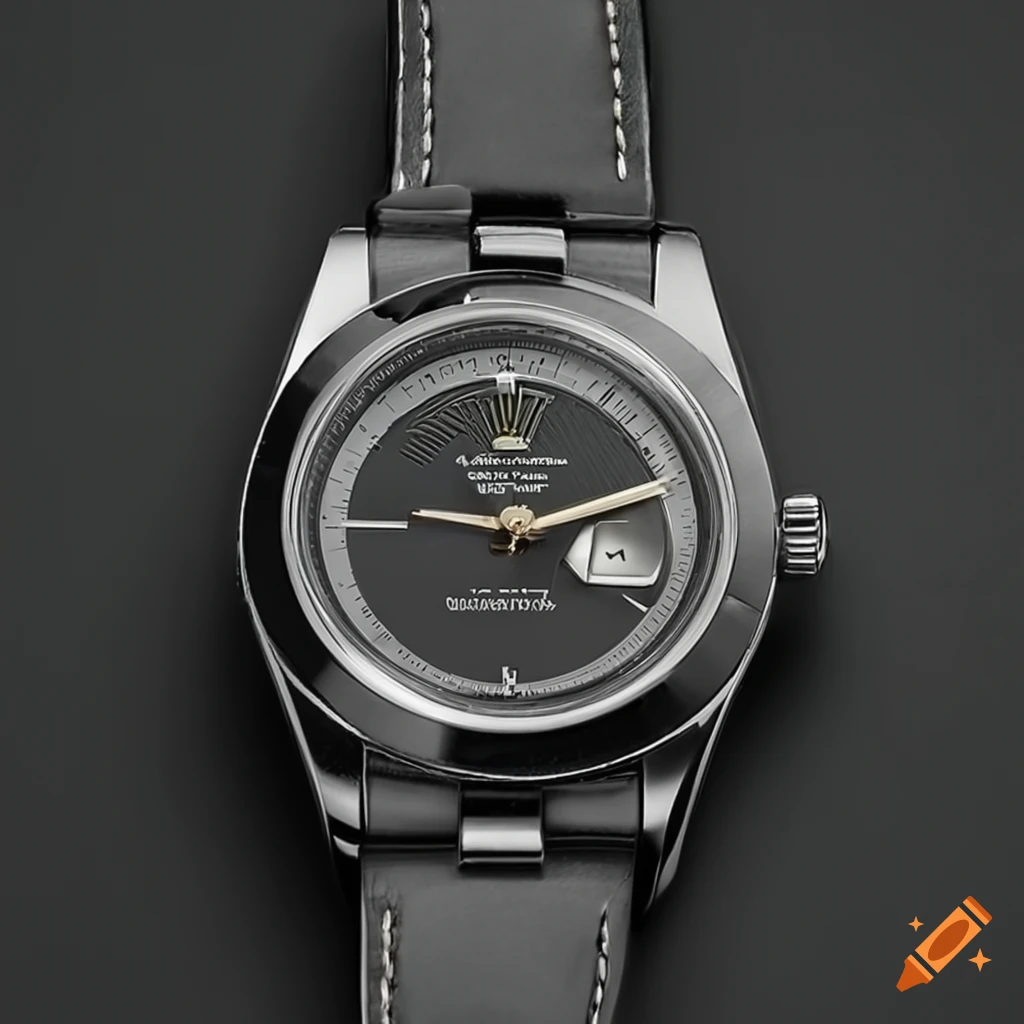 Analog watch showing 13am rolex on Craiyon