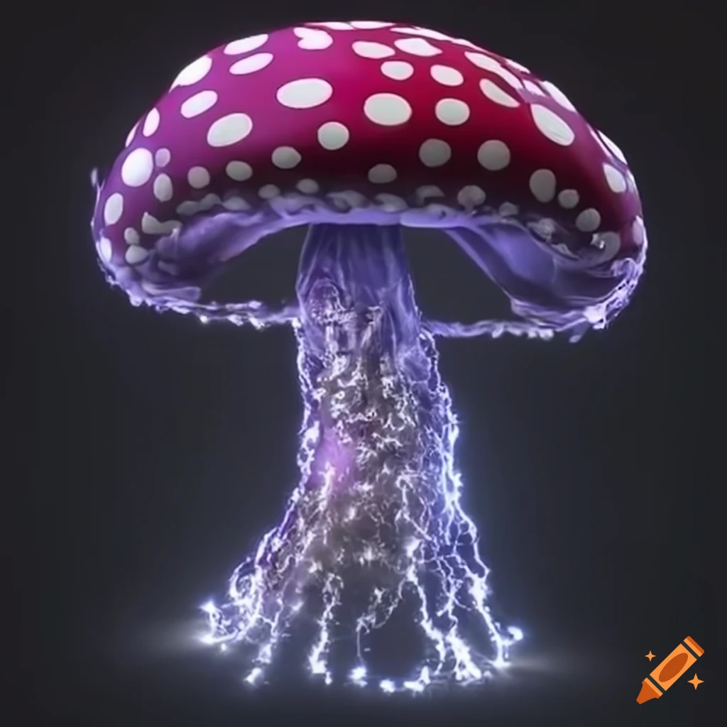 Mushroom made of lightning