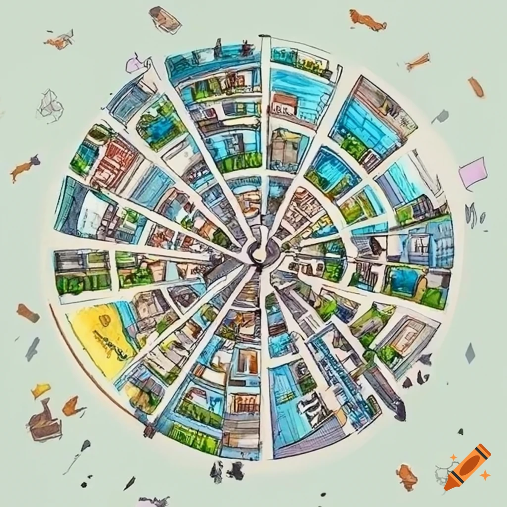 City plan poster