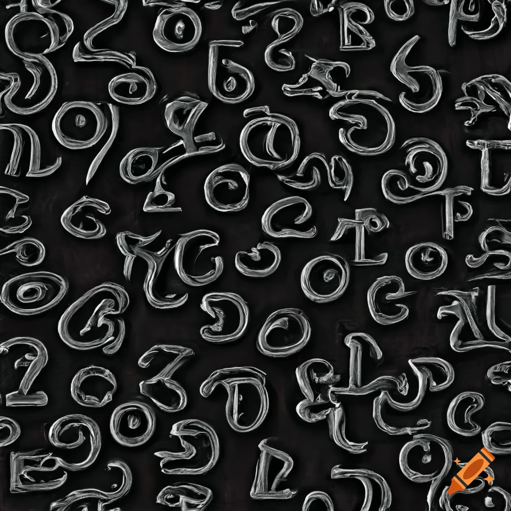 Numbers texture 94 on Craiyon