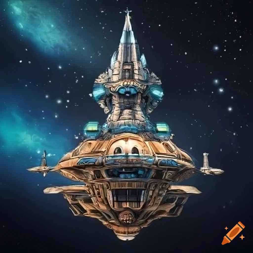 Ornate space ship