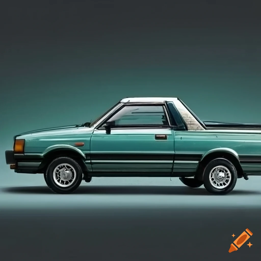 1986 subaru brat gl model hunter green exterior