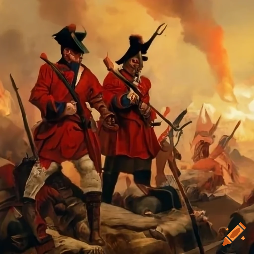 Battle between redcoat and karoliner