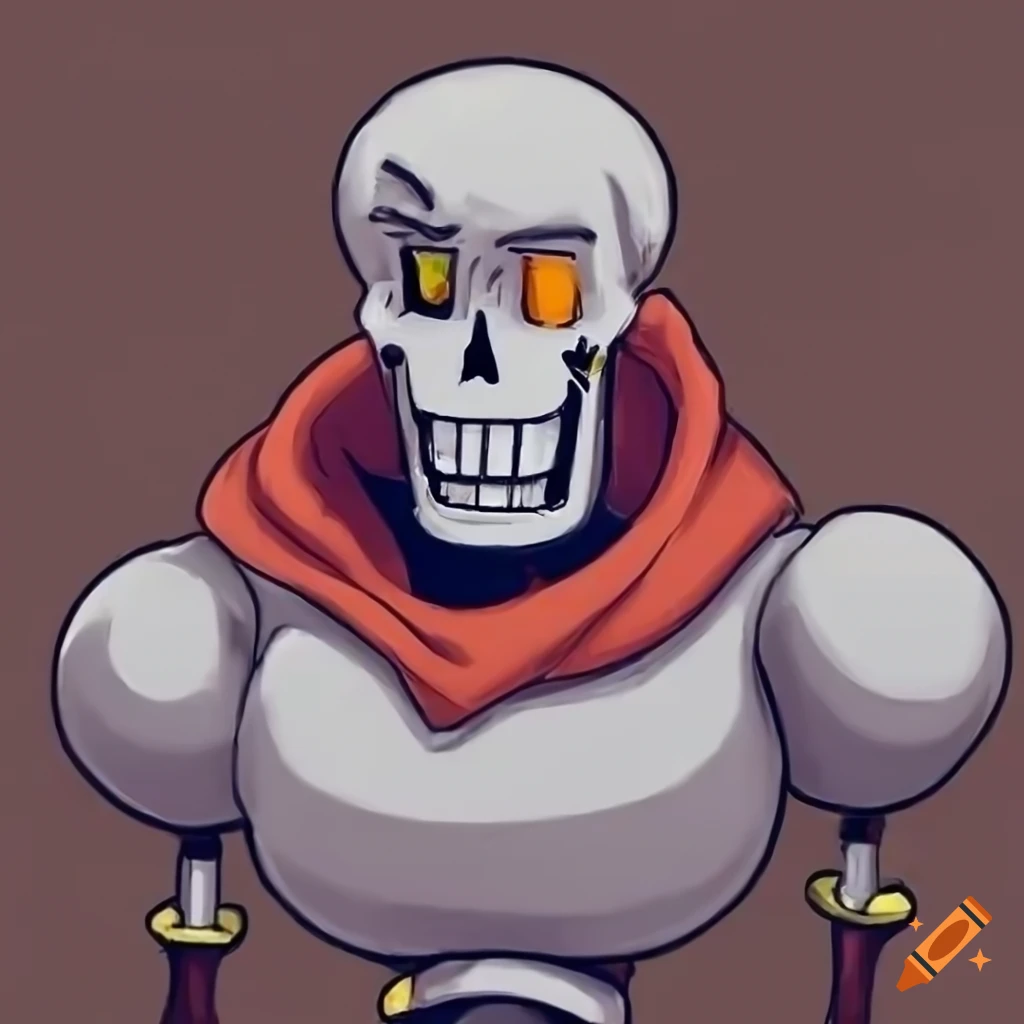 Undertale papyrus on Craiyon