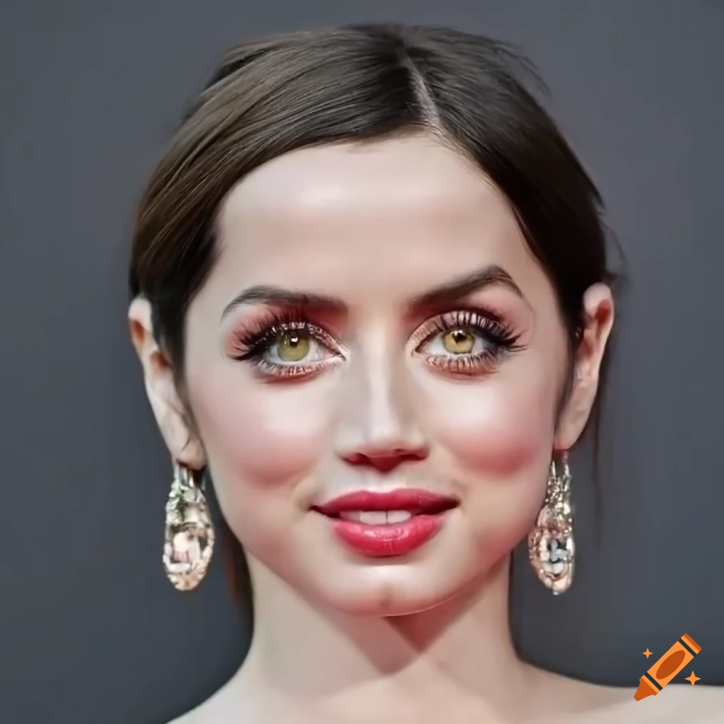 Portrait of ana de armas smiling for the camera