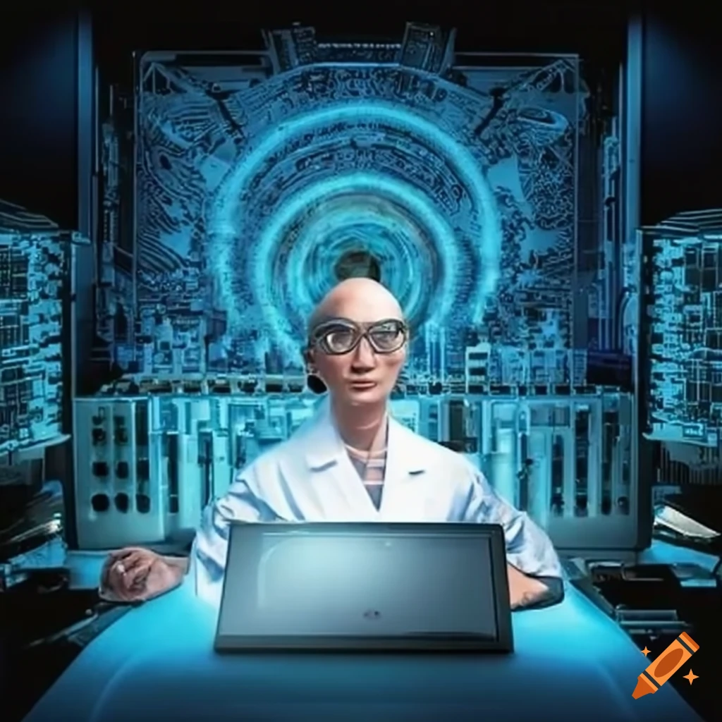 Computer scientist behind 12 monitors on Craiyon