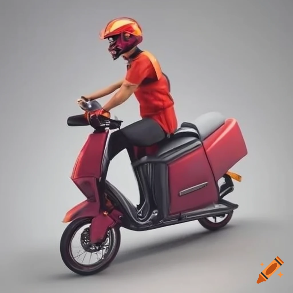 Delivery rider with completed delivery
