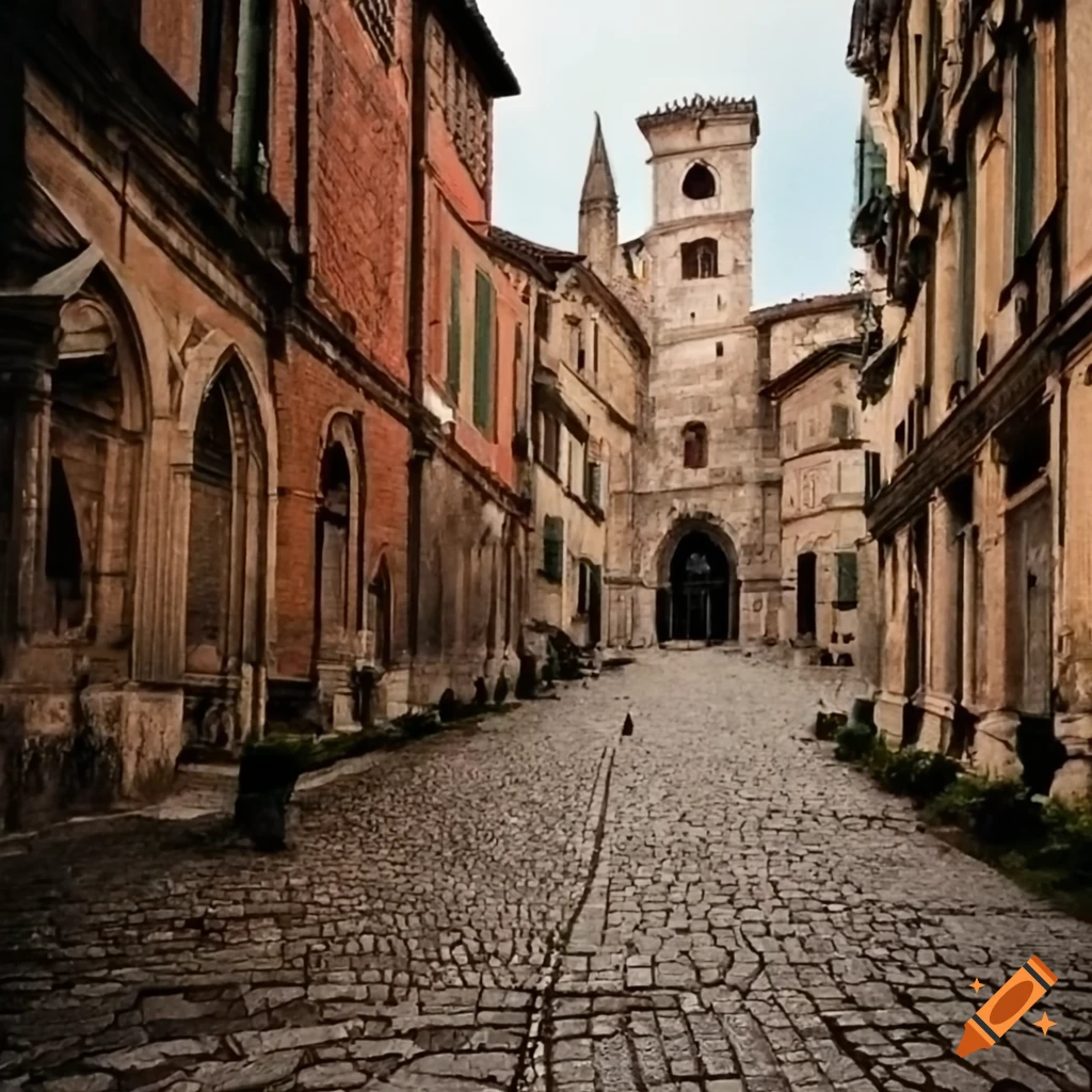 Northern Italy, during the high middle ages on Craiyon