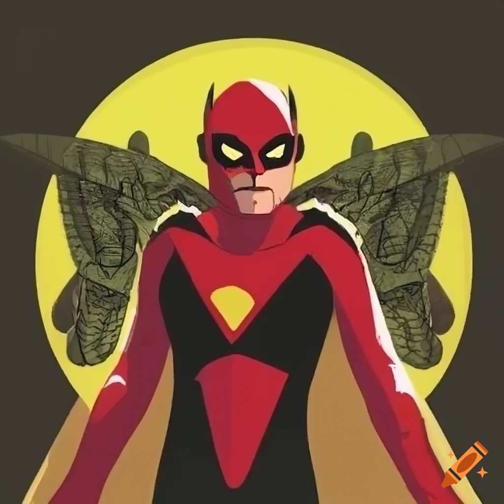 The public domain superhero, moth on Craiyon