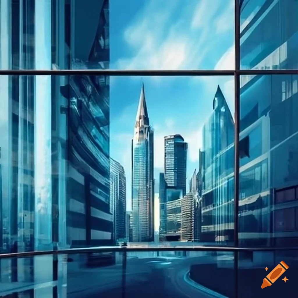 Business city window on Craiyon