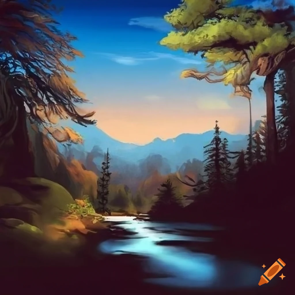 Picturesque landscape representing wisdom