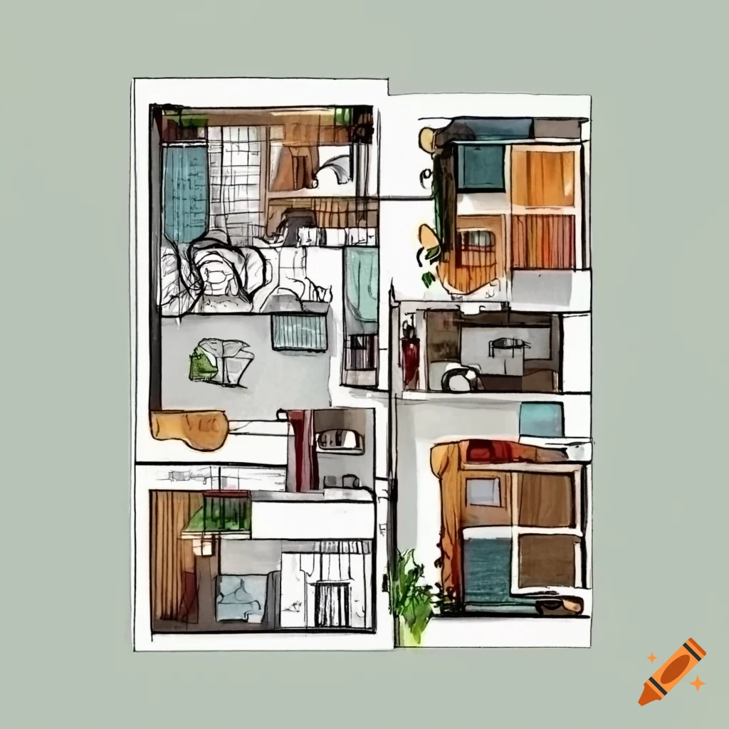 40x70 duplex house floor plan