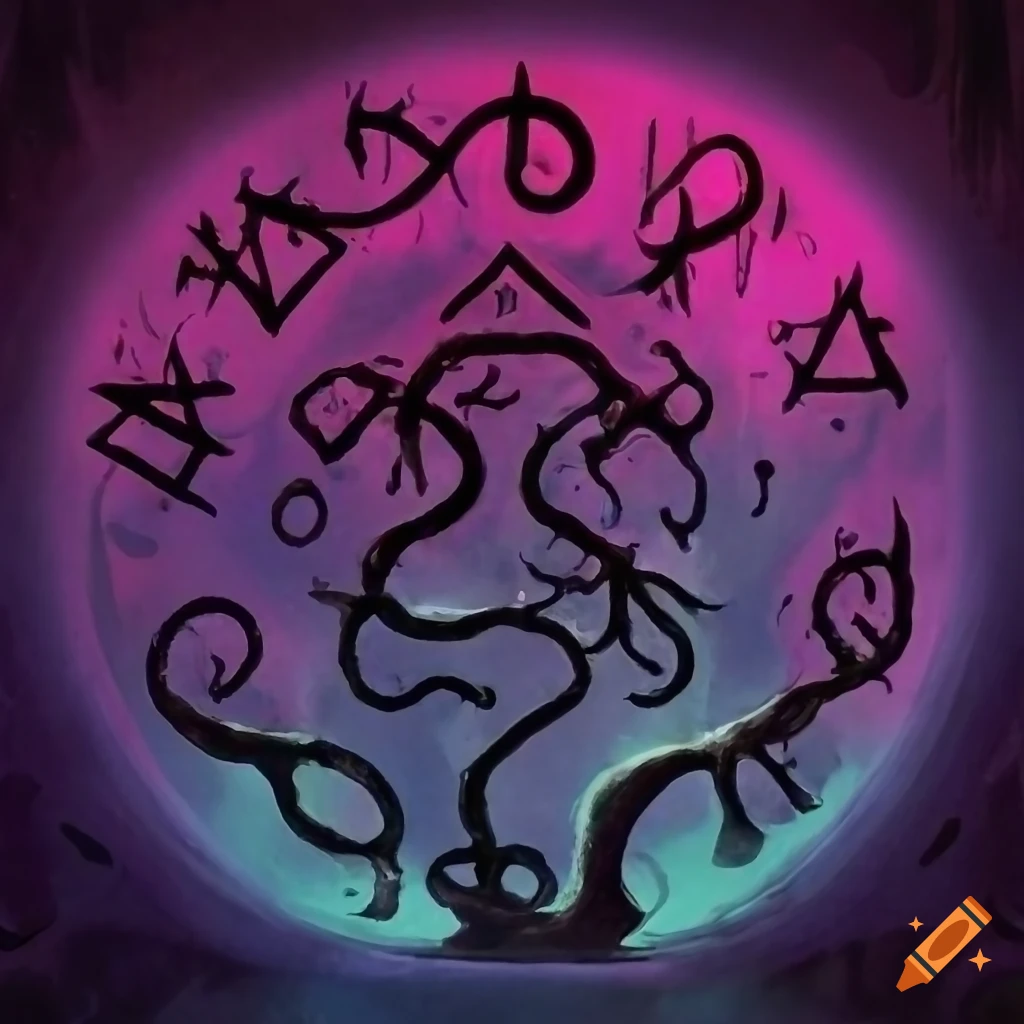 Lovecraftian runes on Craiyon