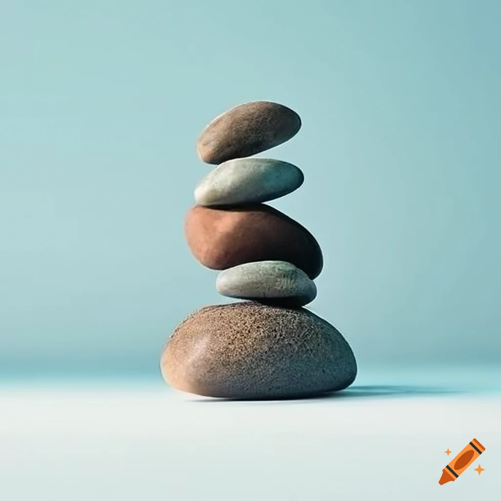 Learn how to balance rocks on Craiyon