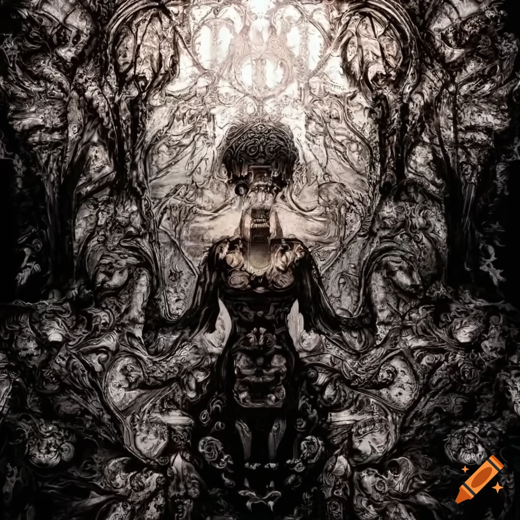 Ornate gothic texture in high definition, 4k