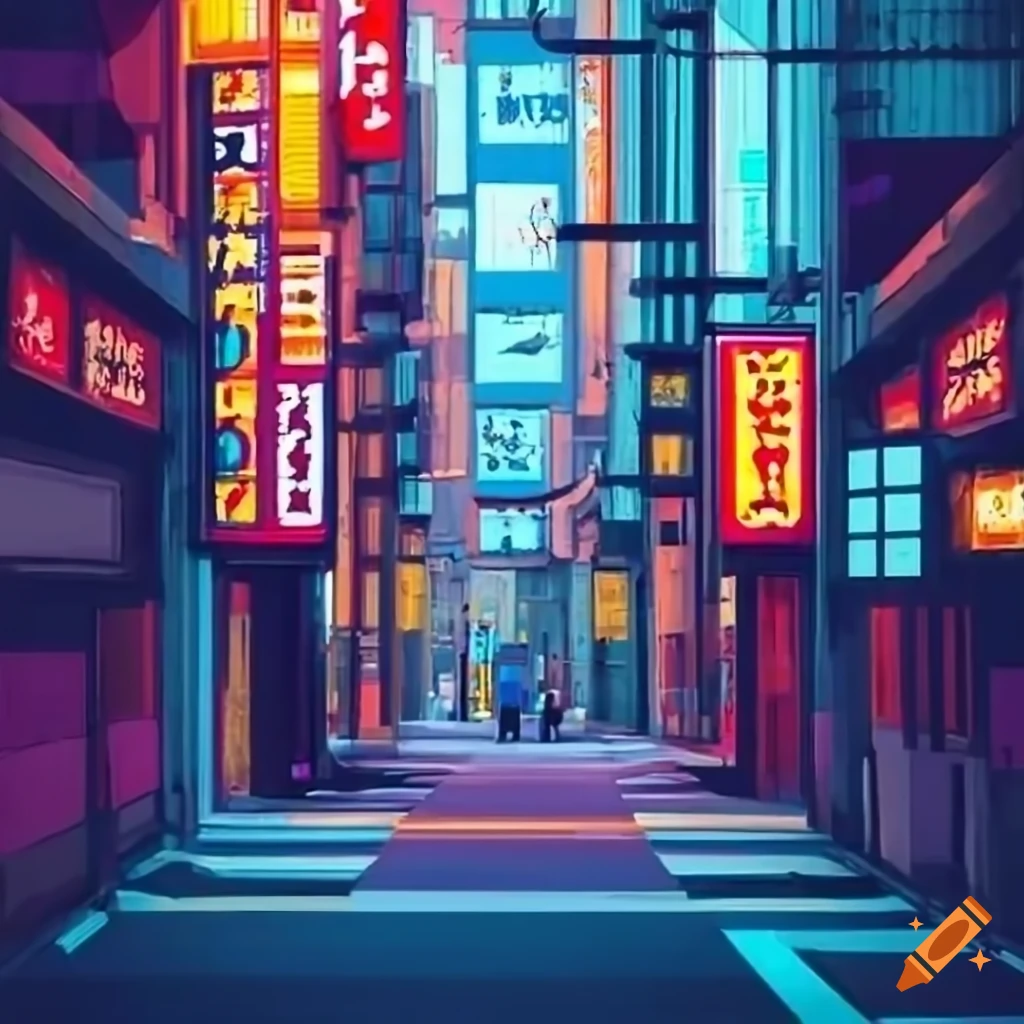 Tokyo street background