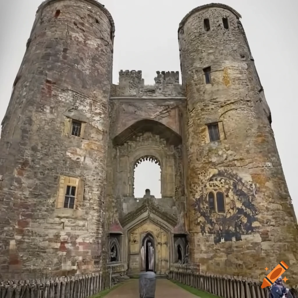 You find yourself standing at the entrance of a grand castle, its ...