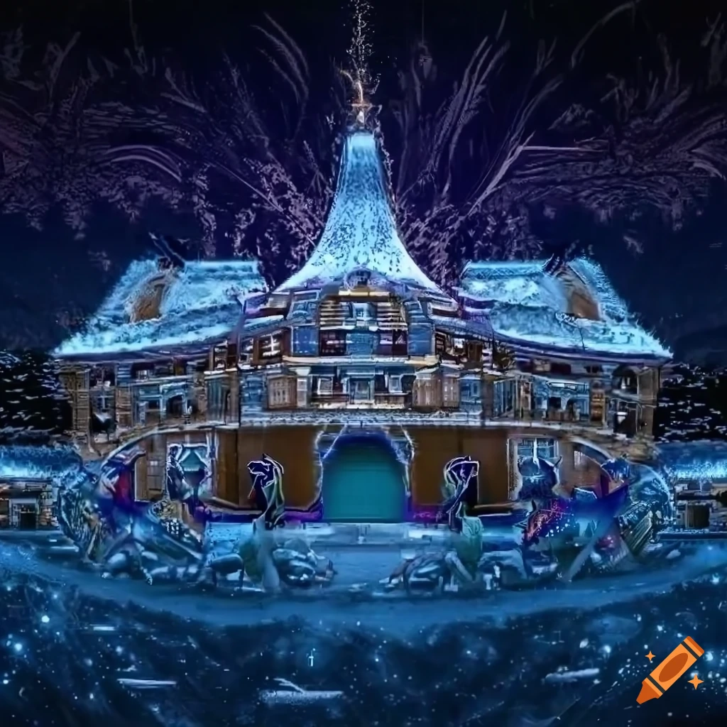 Highly detailed high-definition winterland intricate digital art anti ...