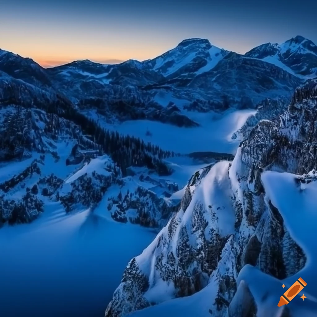Starry nigh, professional landscape photography, winter landscape ...