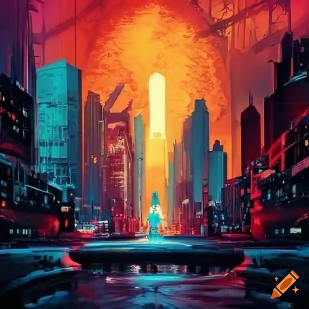 Vortex city on Craiyon