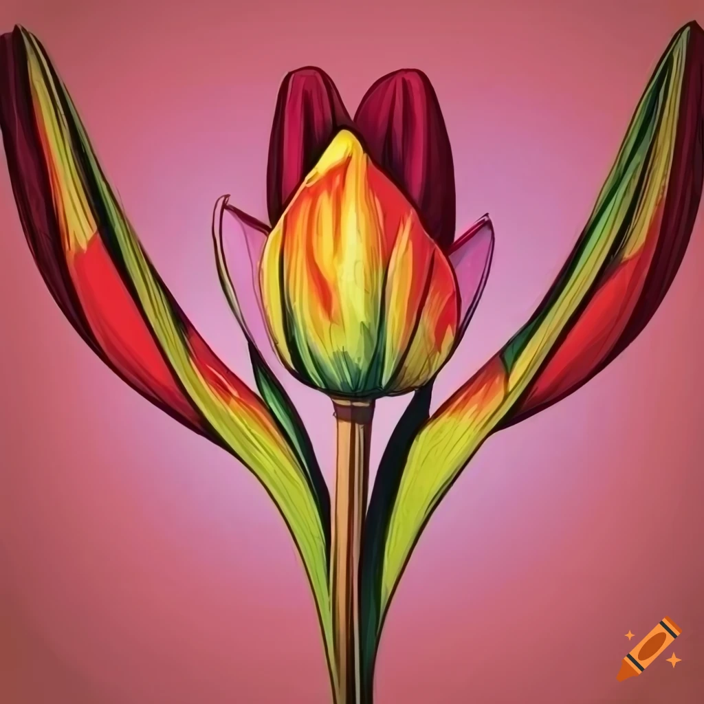 Tulips drawn by matthew sorgie