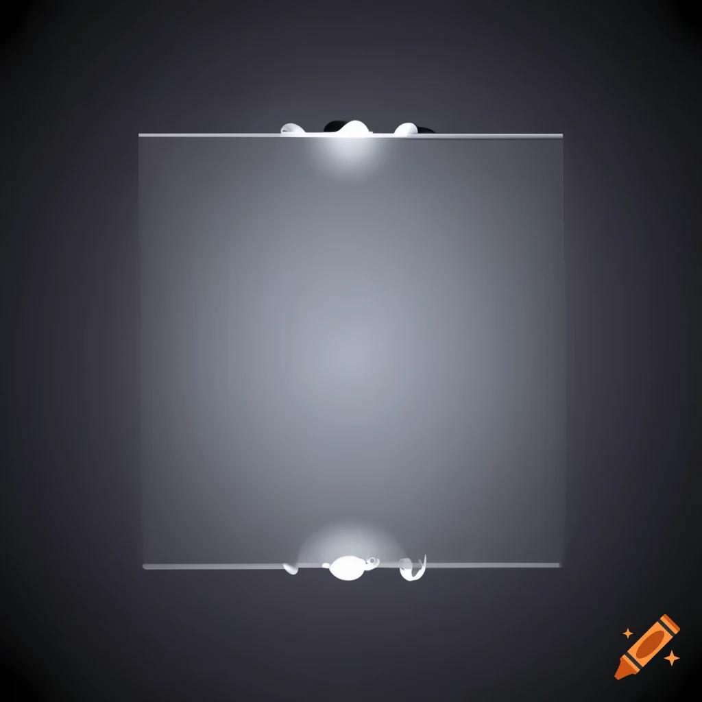 Simple squere border with black background on Craiyon