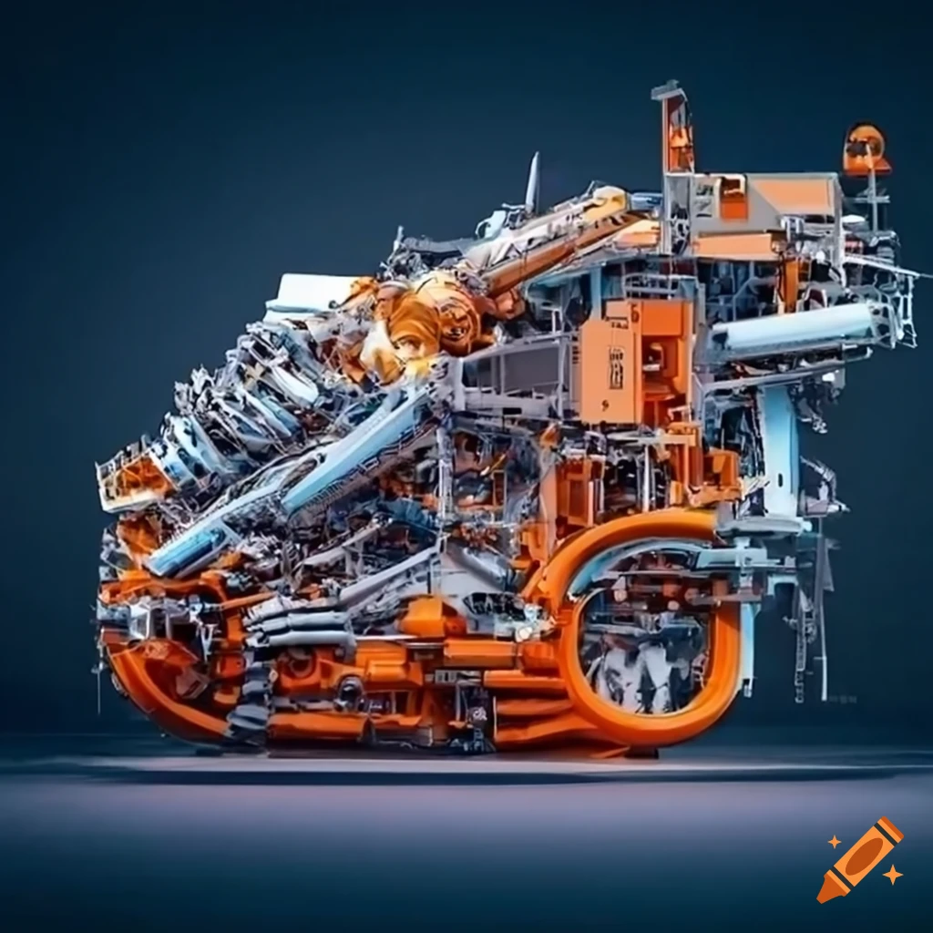 Technical cutaway blocky on Craiyon