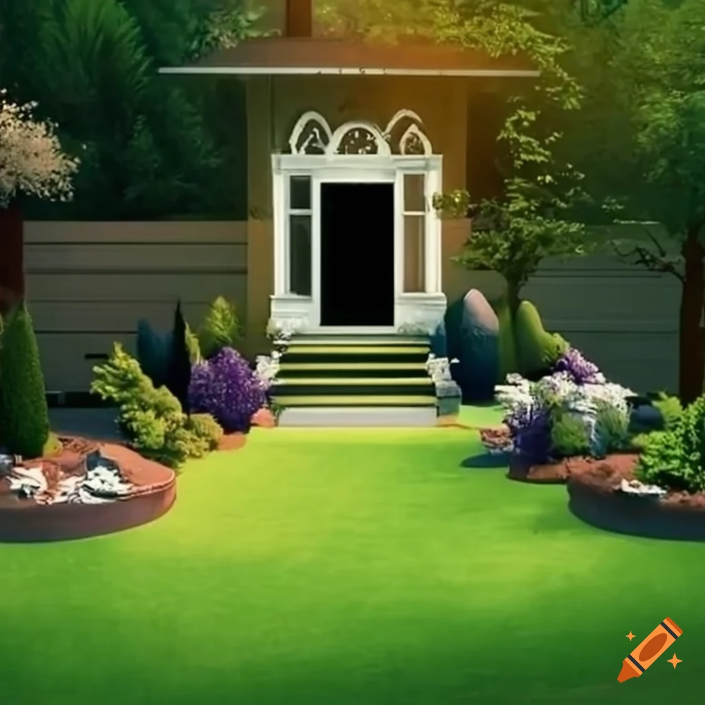 Yard design on Craiyon