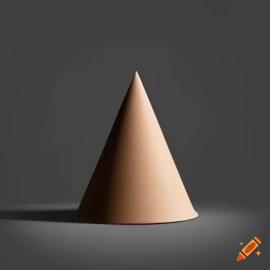 Cone with shadow on Craiyon