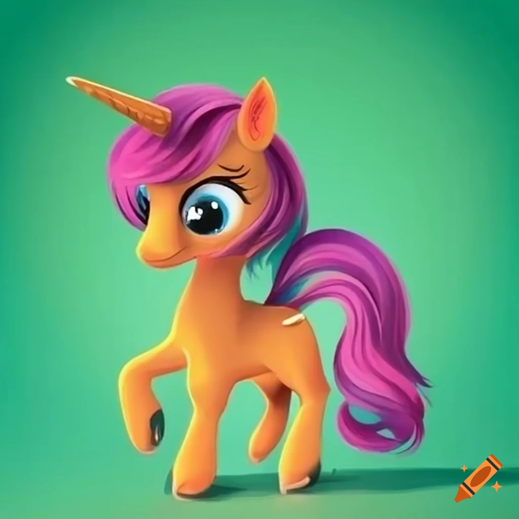 Illumination cute pony character design on Craiyon