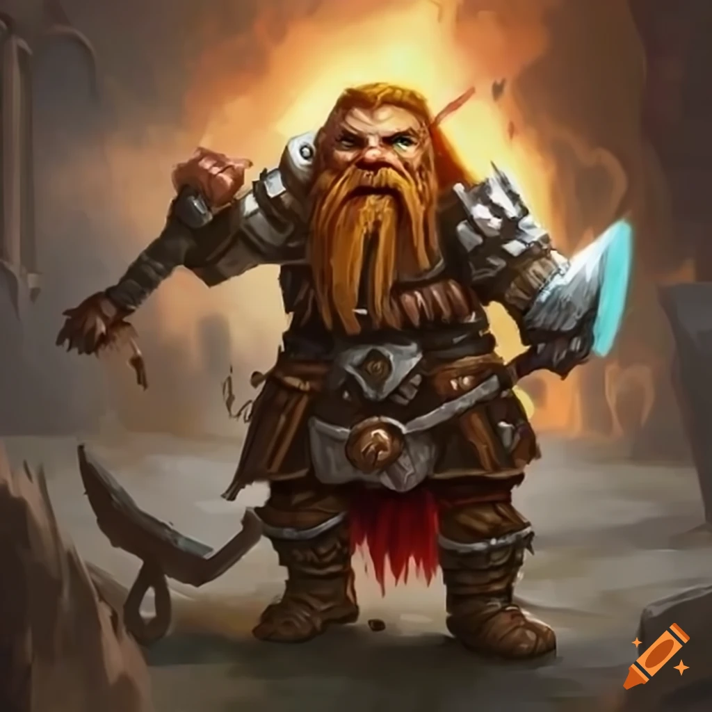 Epic dwarf warrior