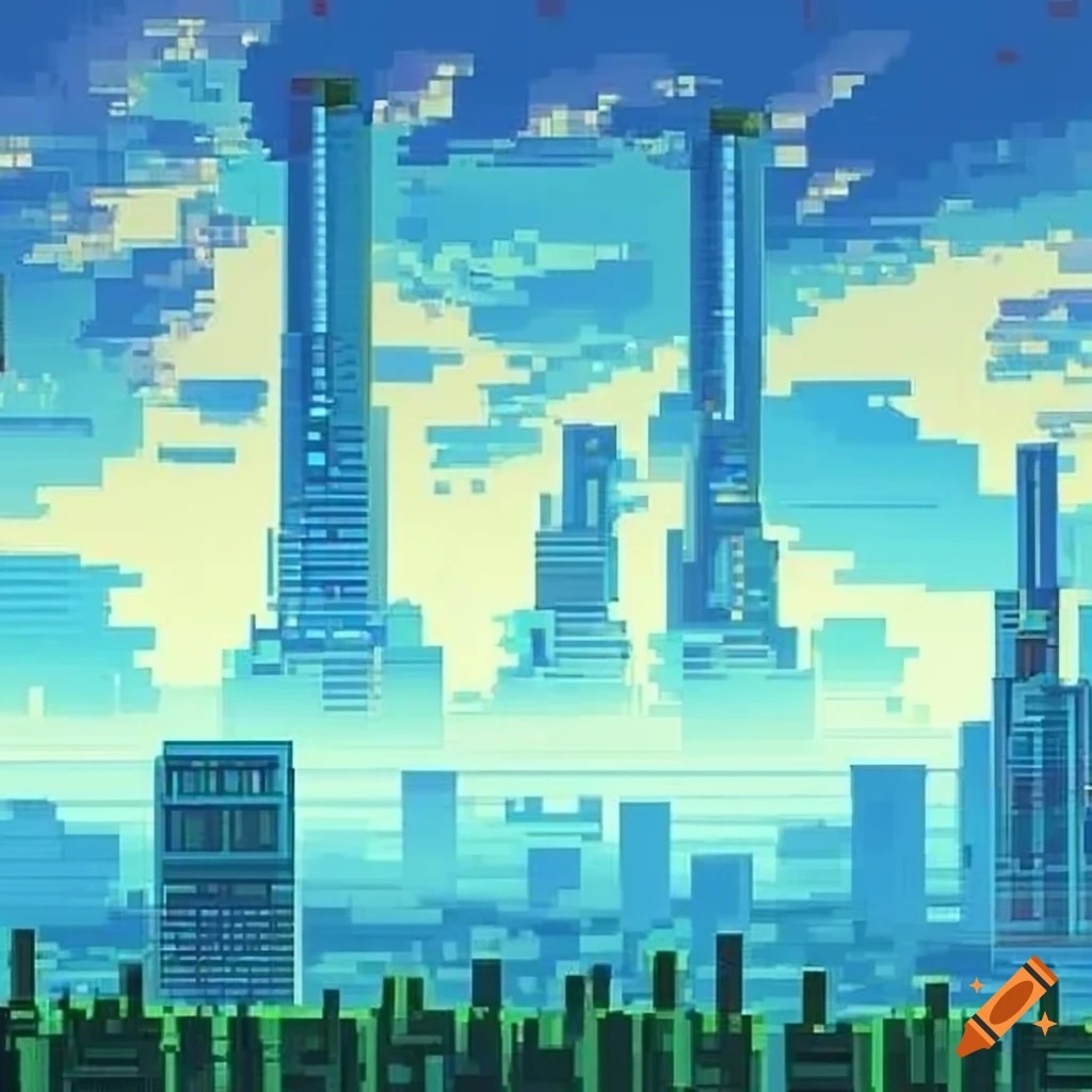 Pixel Art City 2d