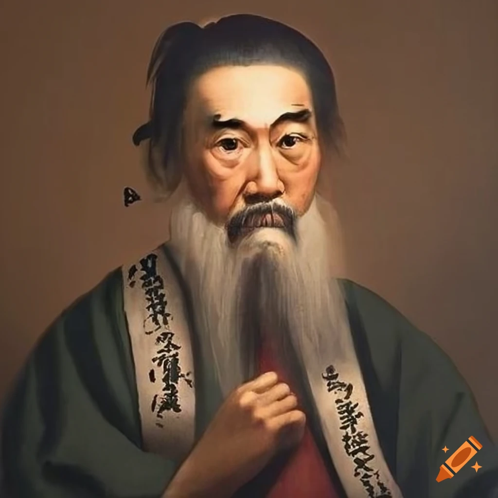 Karate master portrait 1800's japan