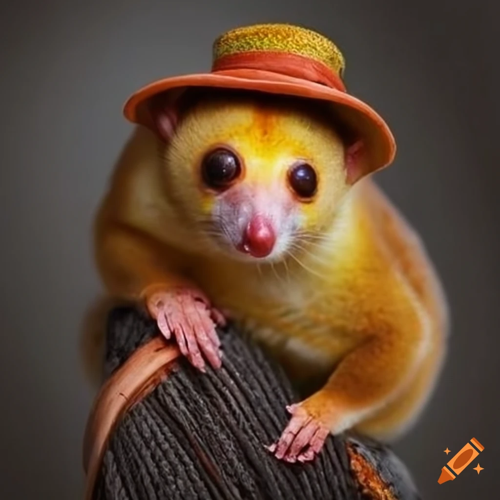 Cuscus in a hat