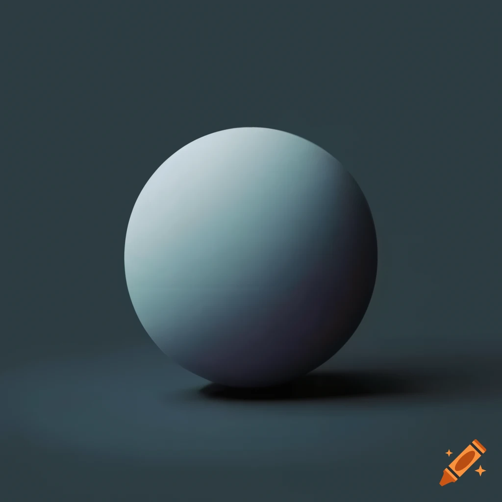 Circle sphere with shadow