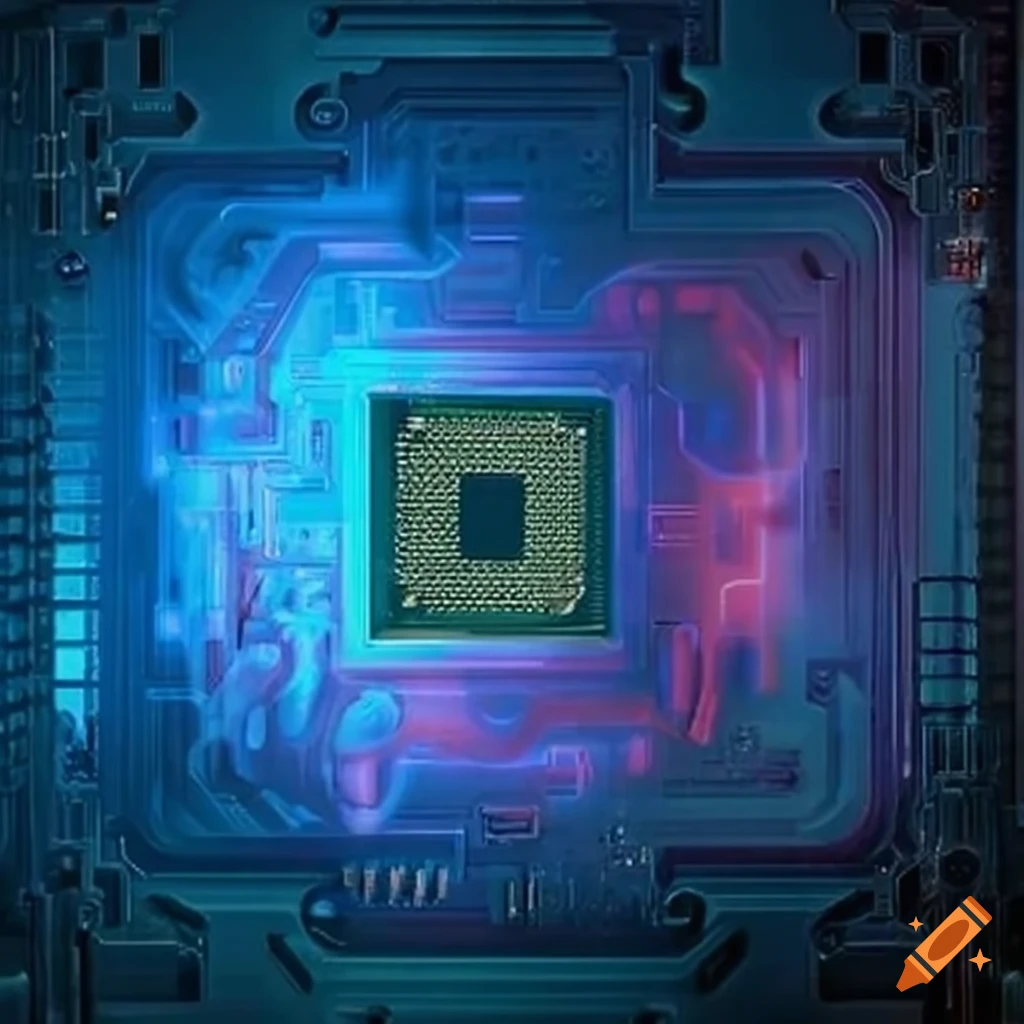 A new cpu from intel on Craiyon