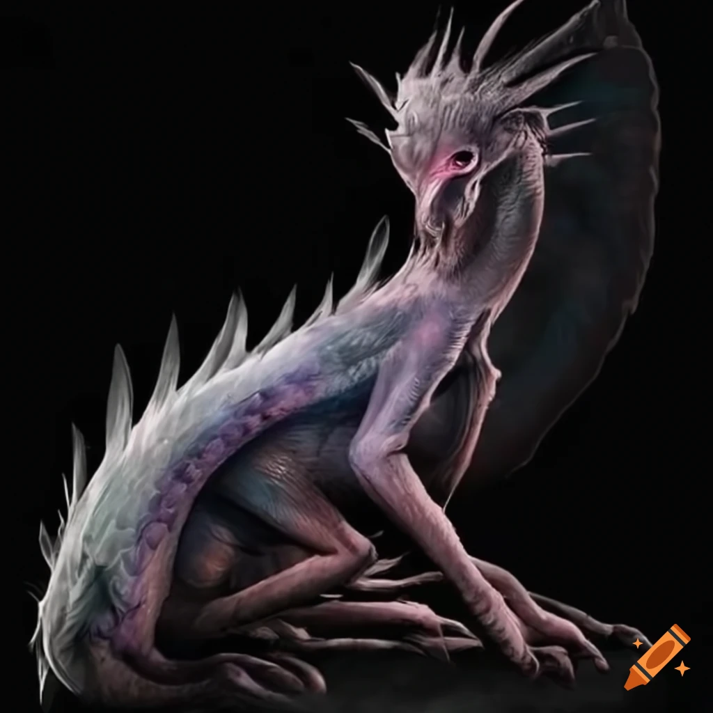 Quadriped mythical hybrid creature unique