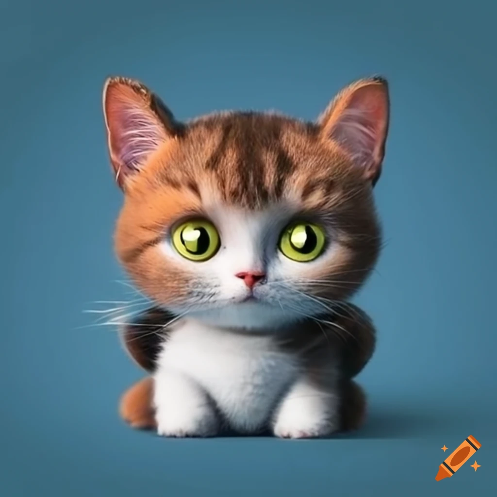 Small cute cat on Craiyon