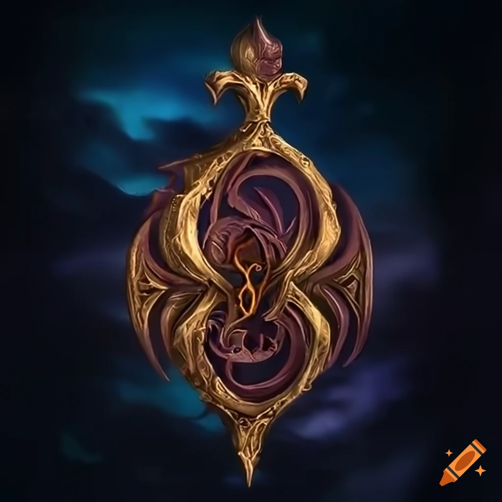 Create a fantasy insignia for the keeper of secrets on Craiyon
