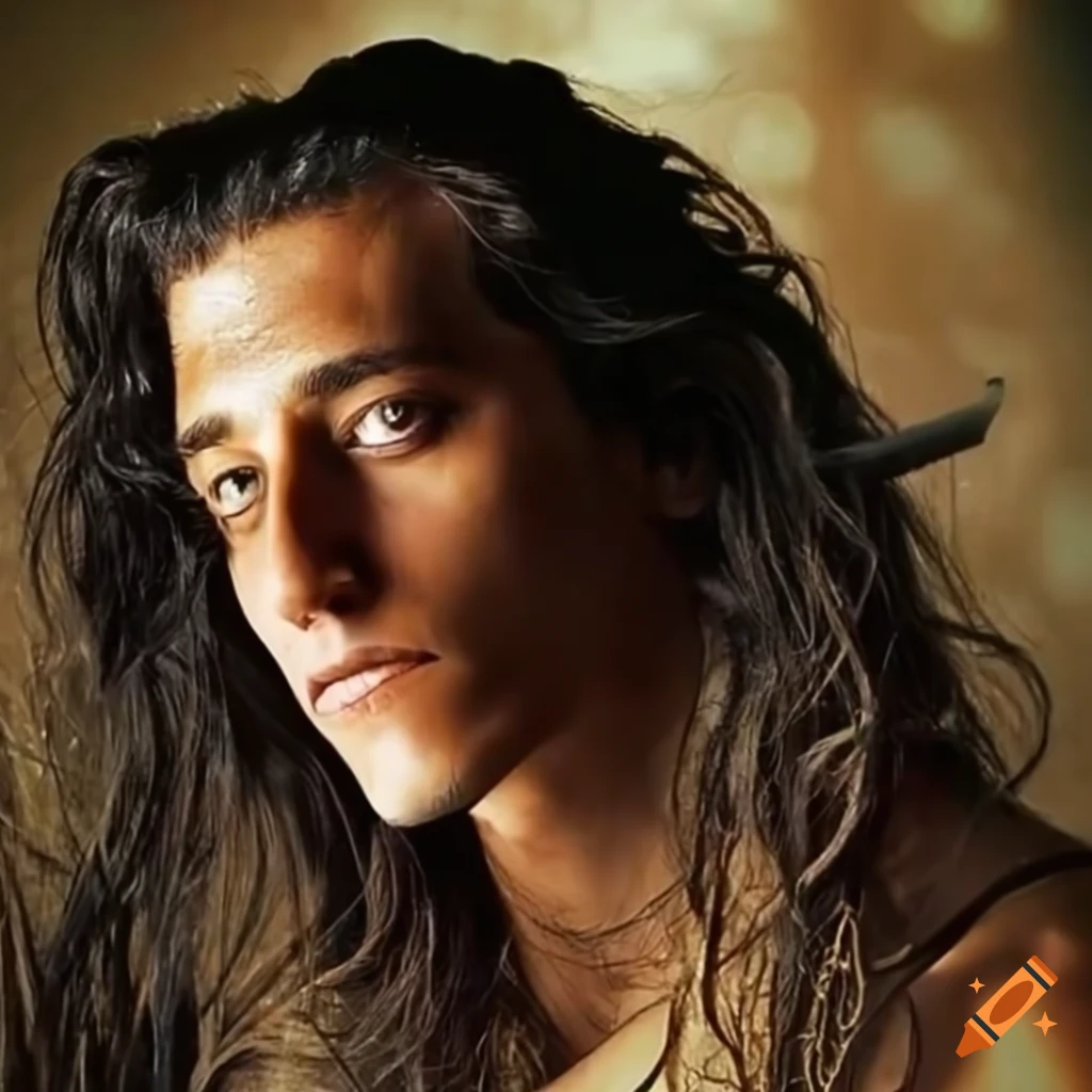 Rob raco as a heroic elf in the silmarillion, long hair