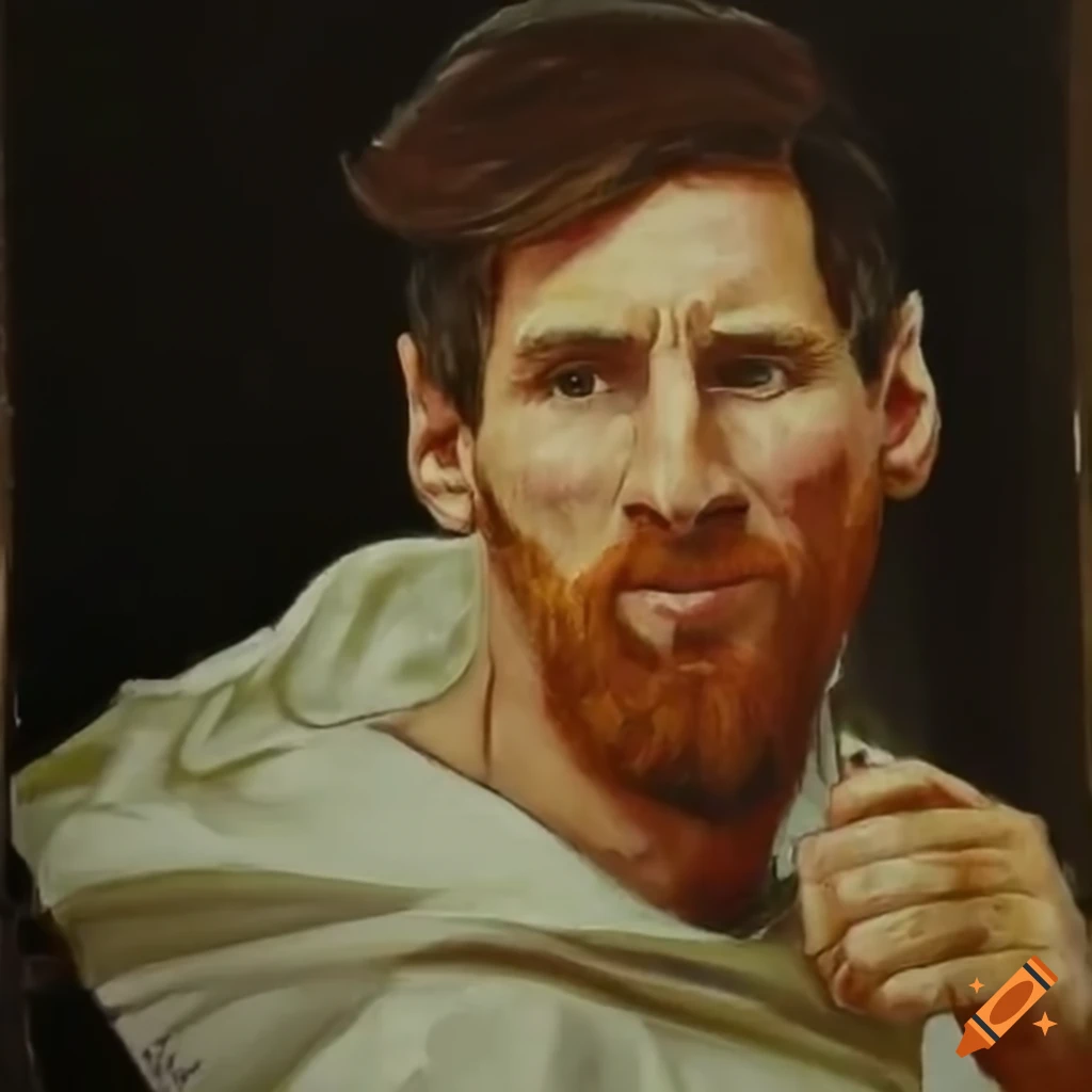 Messi painting german school