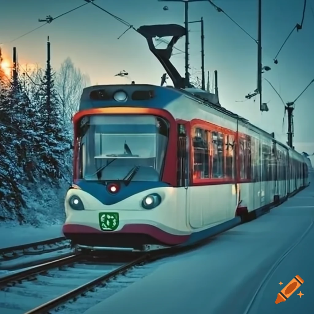 Tatra tram train on Craiyon