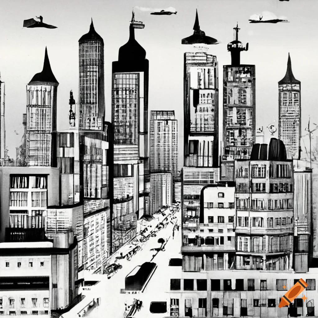 1950s city of the future