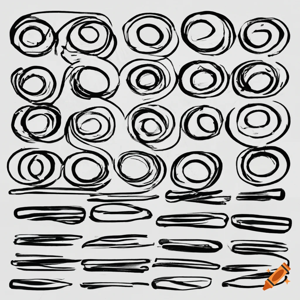 Randomly placed circles, some inside other circles on Craiyon