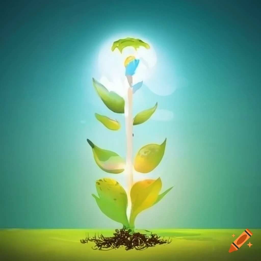 Poster with the theme of spring growth about an innovative and active ...