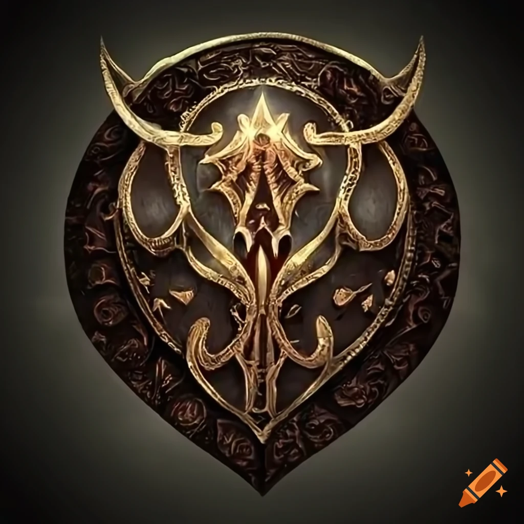 Create a fantasy insignia for the keeper of secrets on Craiyon
