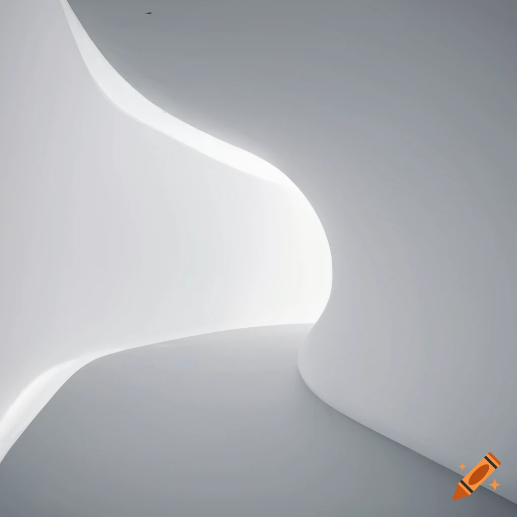 View from the floor, with edge of the wall seen. ABSTRACT White ...